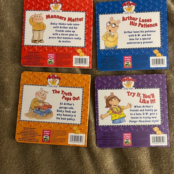 N/A | Toys | Pbs Kids Arthur The Aardvark Mini Board Books By Marc ...